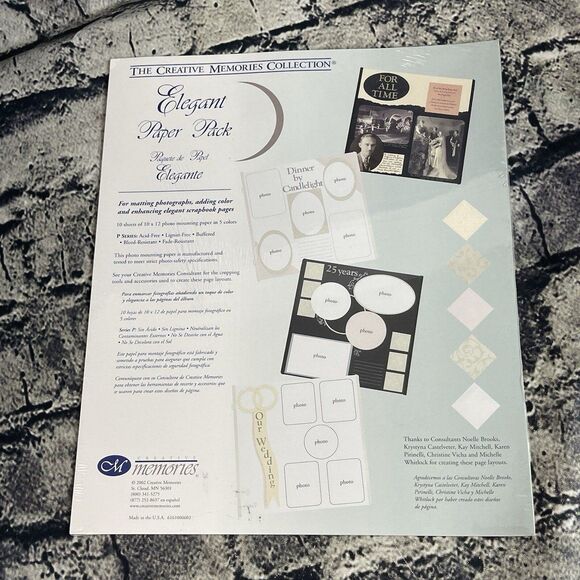 Creative Memories | Other | 202 Creative Memories Elegant Paper Pack ...